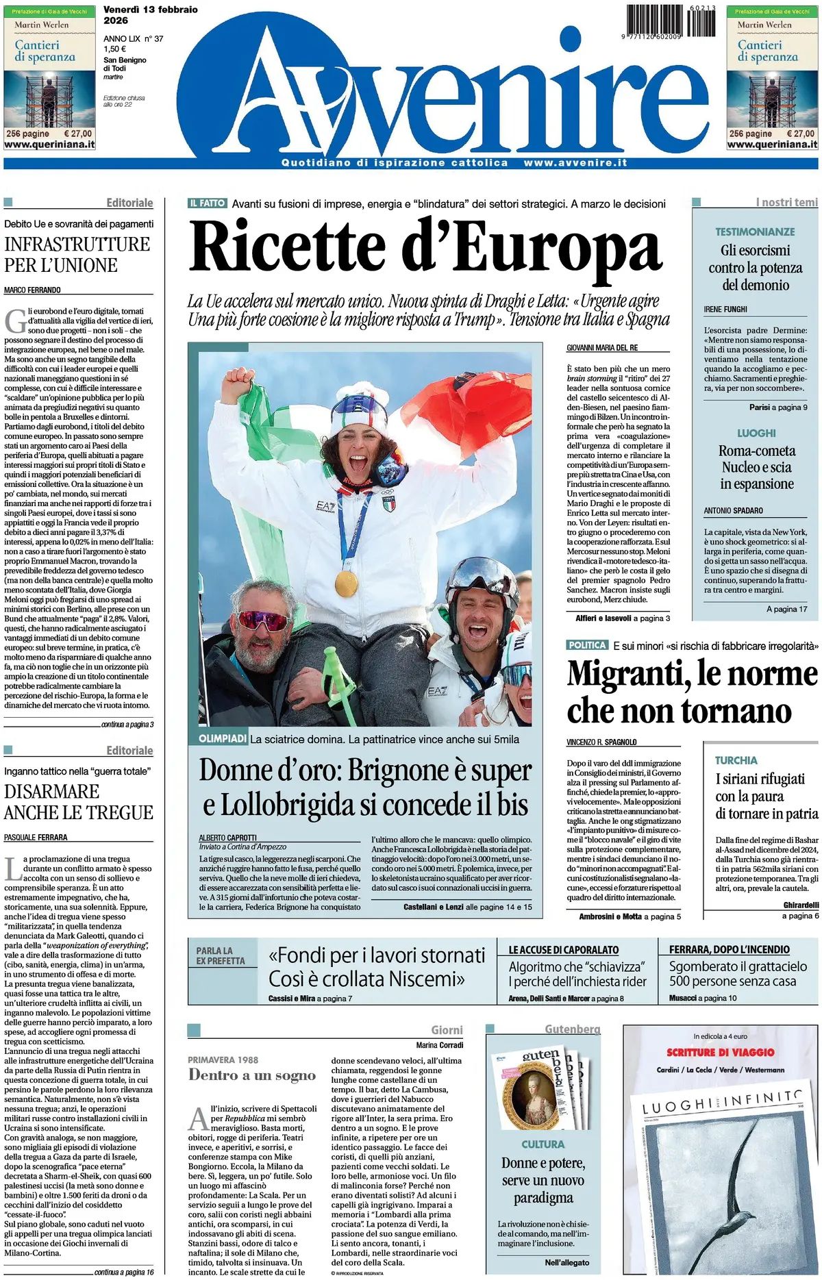 Prima pagina «Avvenire» | Giornali.it