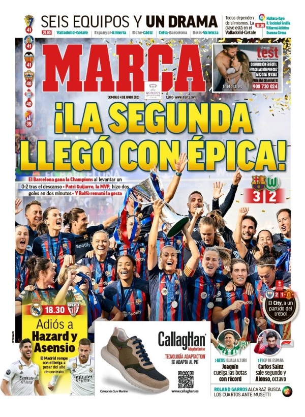 Prima pagina «Marca (Spagna)» | Giornali.it