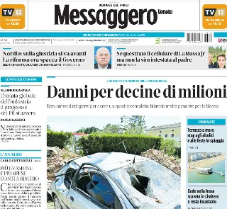 Prima pagina «Messaggero Veneto» | Giornali.it